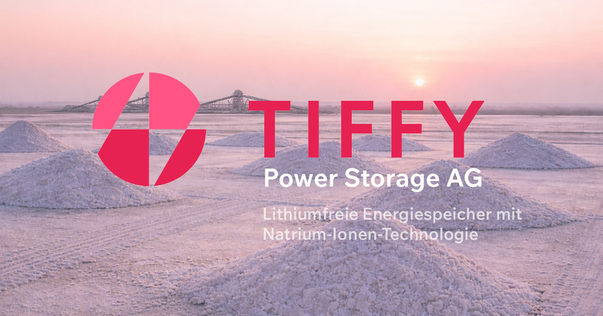 TIFFY Power Storage AG - Lithium-Free Energy Storage